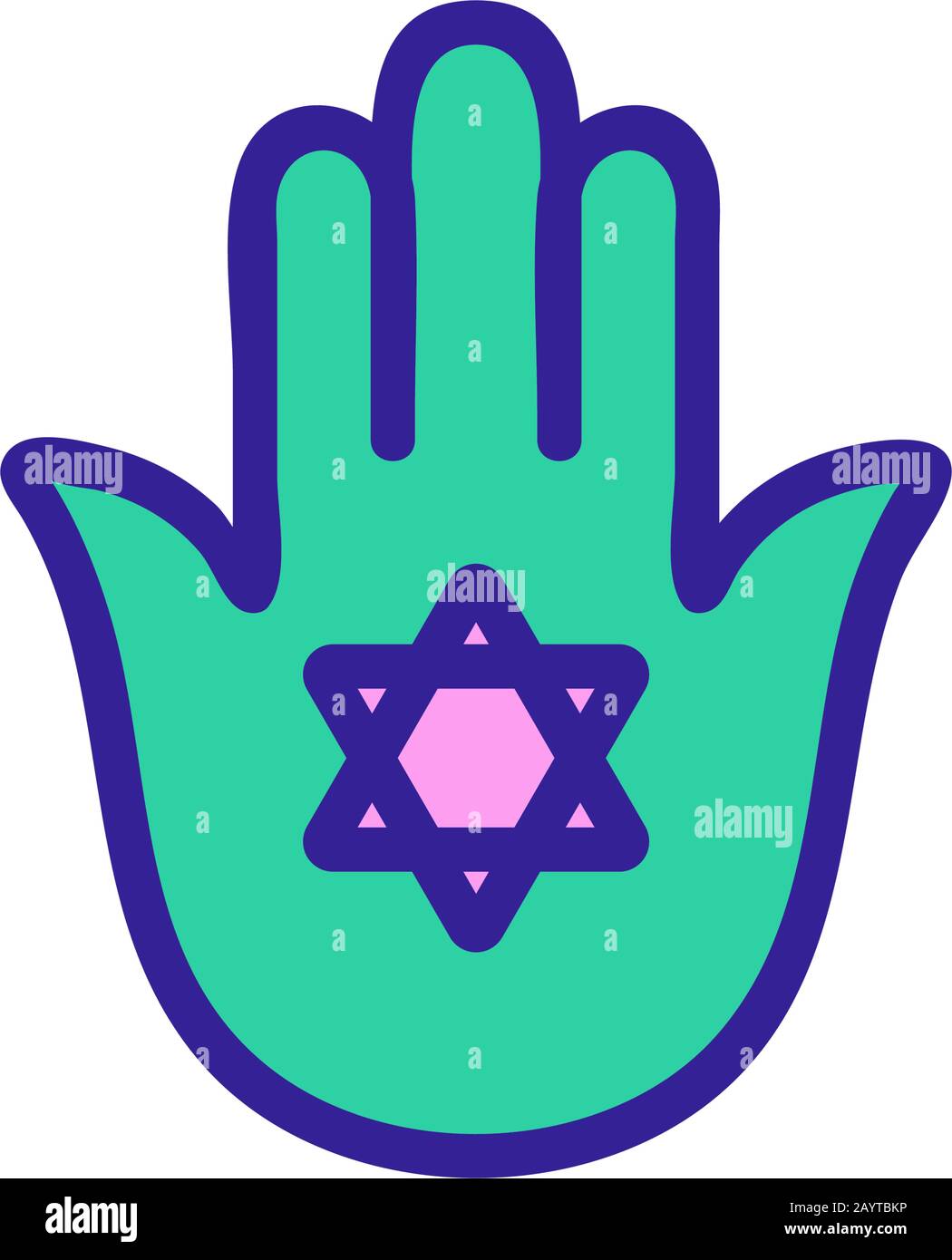 Israel icon vector. Isolated contour symbol illustration Stock Vector ...