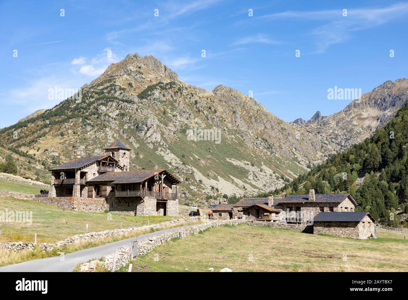 landscape photography of small rural village between the mountains, in ...