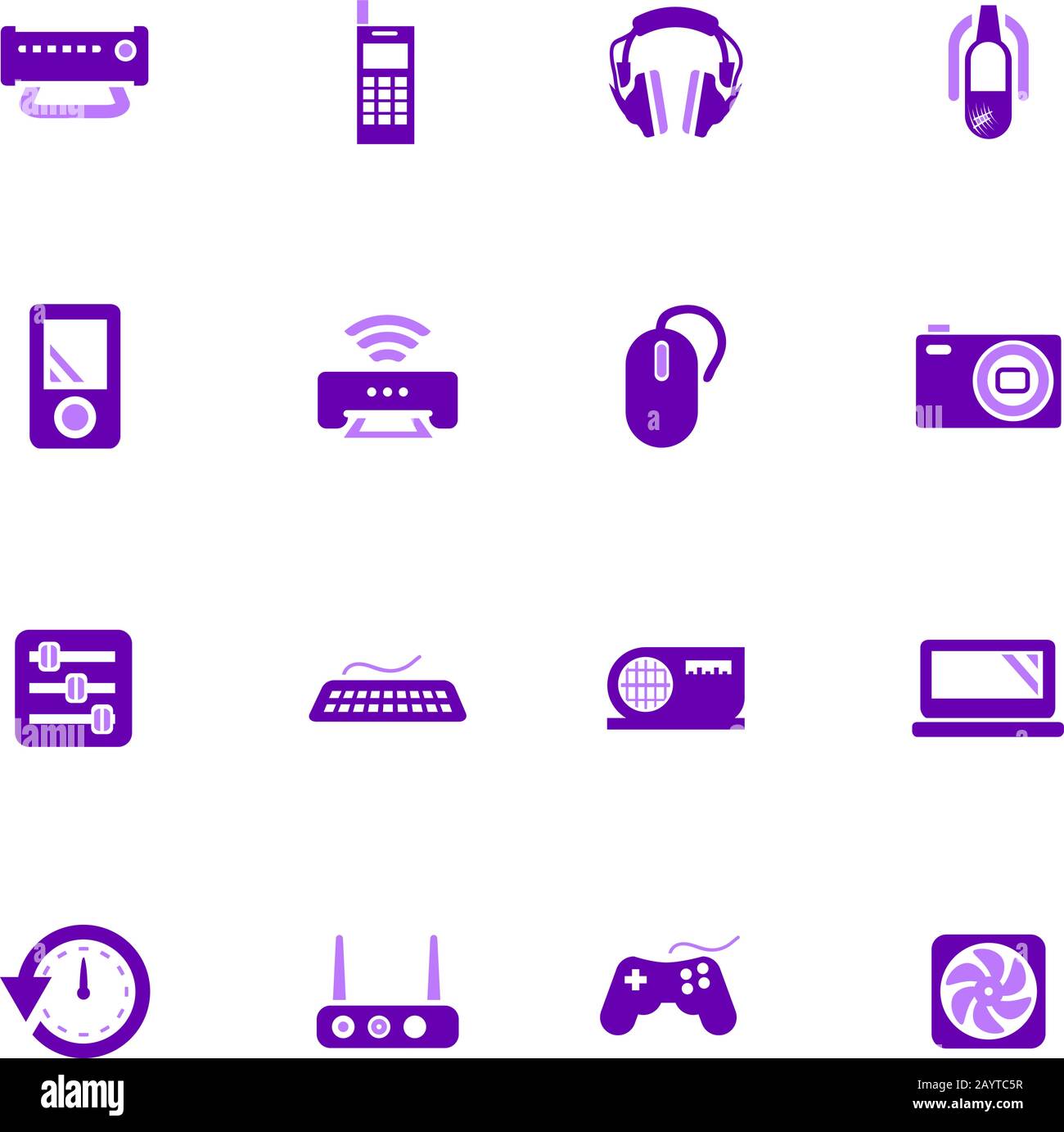 Devices icons set Stock Vector Image & Art - Alamy