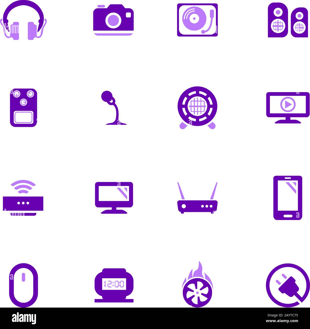 Devices icons set Stock Vector Image & Art - Alamy