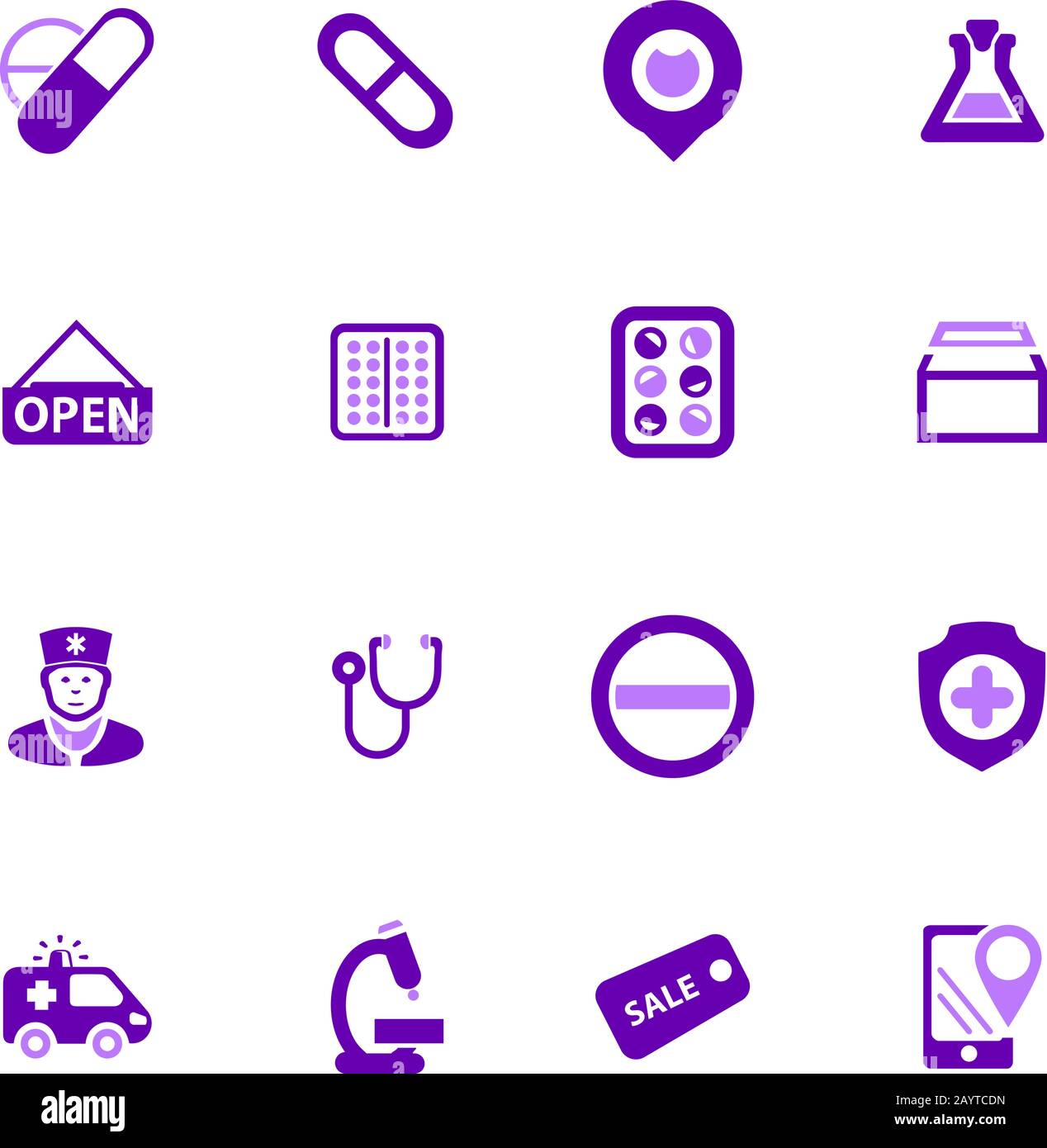 Drug store icons set Stock Vector Image & Art - Alamy