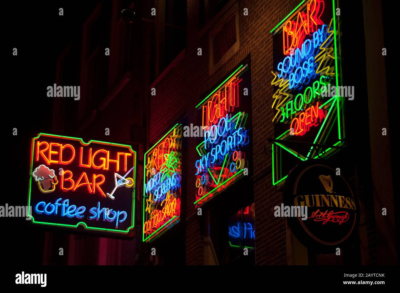 Neon signs in amsterdam red hi-res stock photography and images - Alamy