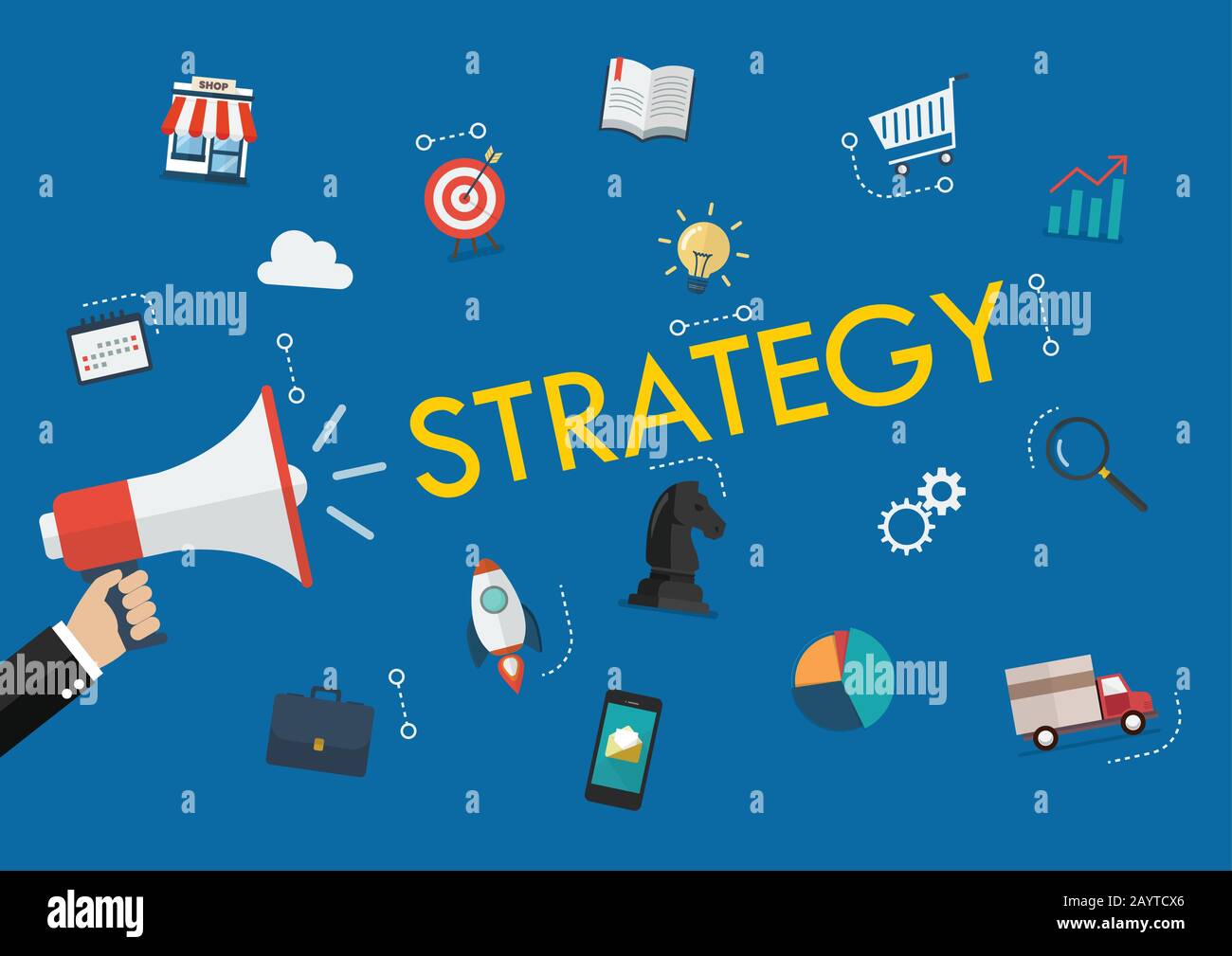 Social media strategy vector vectors hi-res stock photography and ...