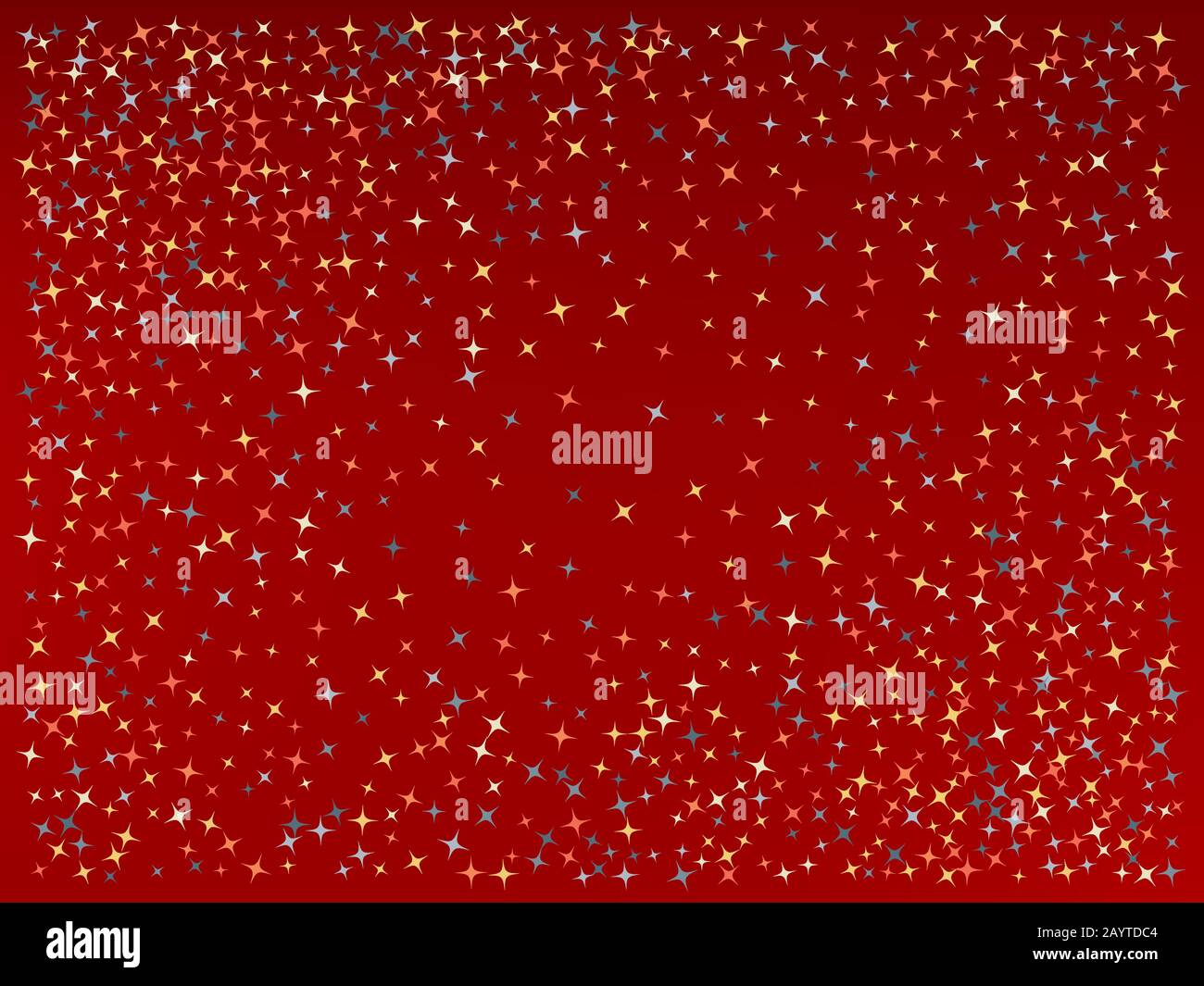 Red color background. Stars confetti. Professional colorific theme ...