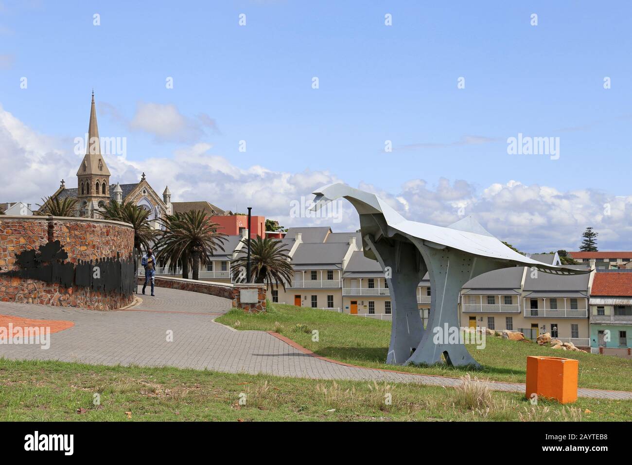 'Fish-Bird' sculpture by Mxolisi Dolla Sapeta, Donkin Reserve, Port ...