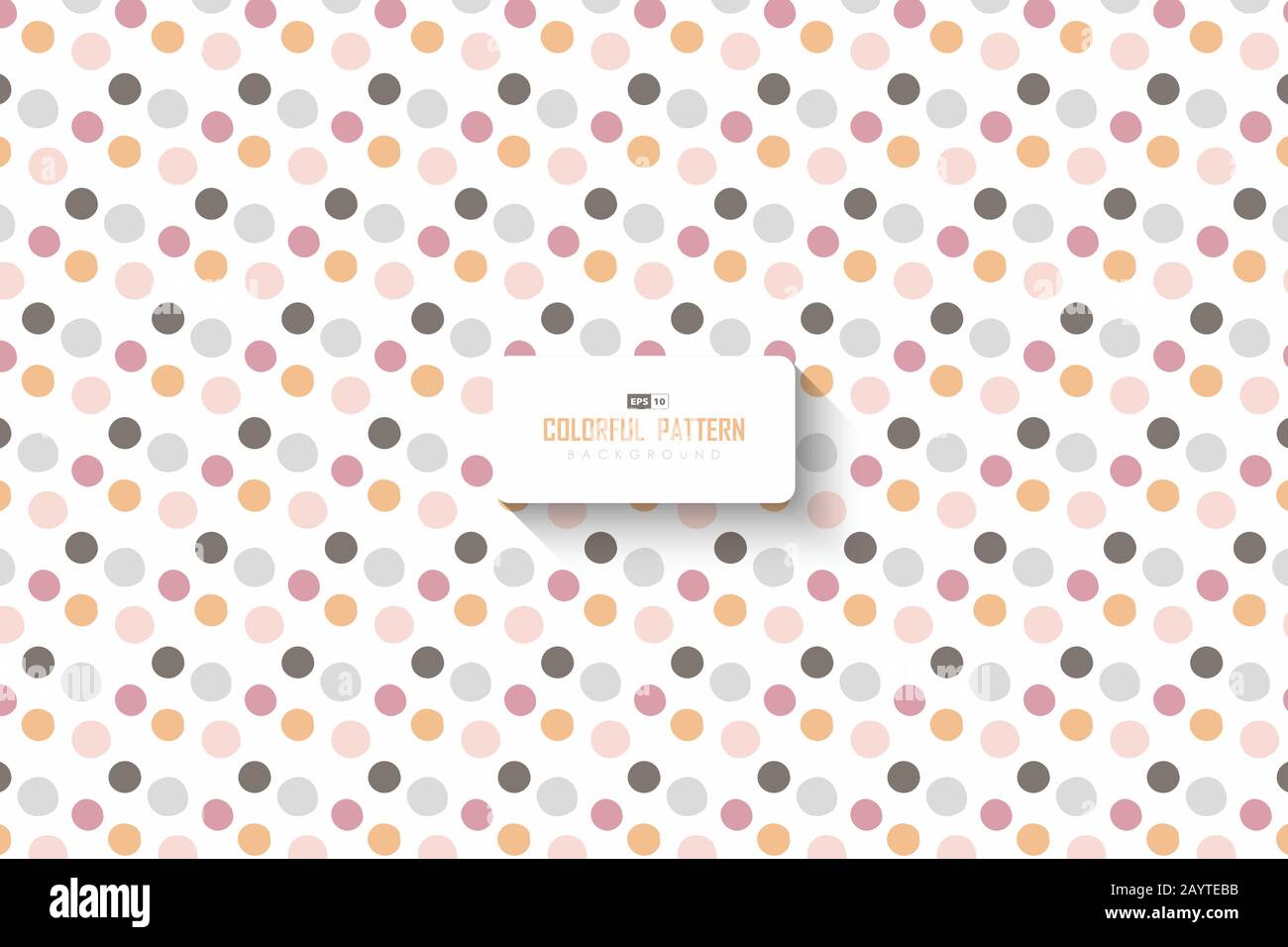 Abstract calm tone of dot pattern design grunge decorative background ...