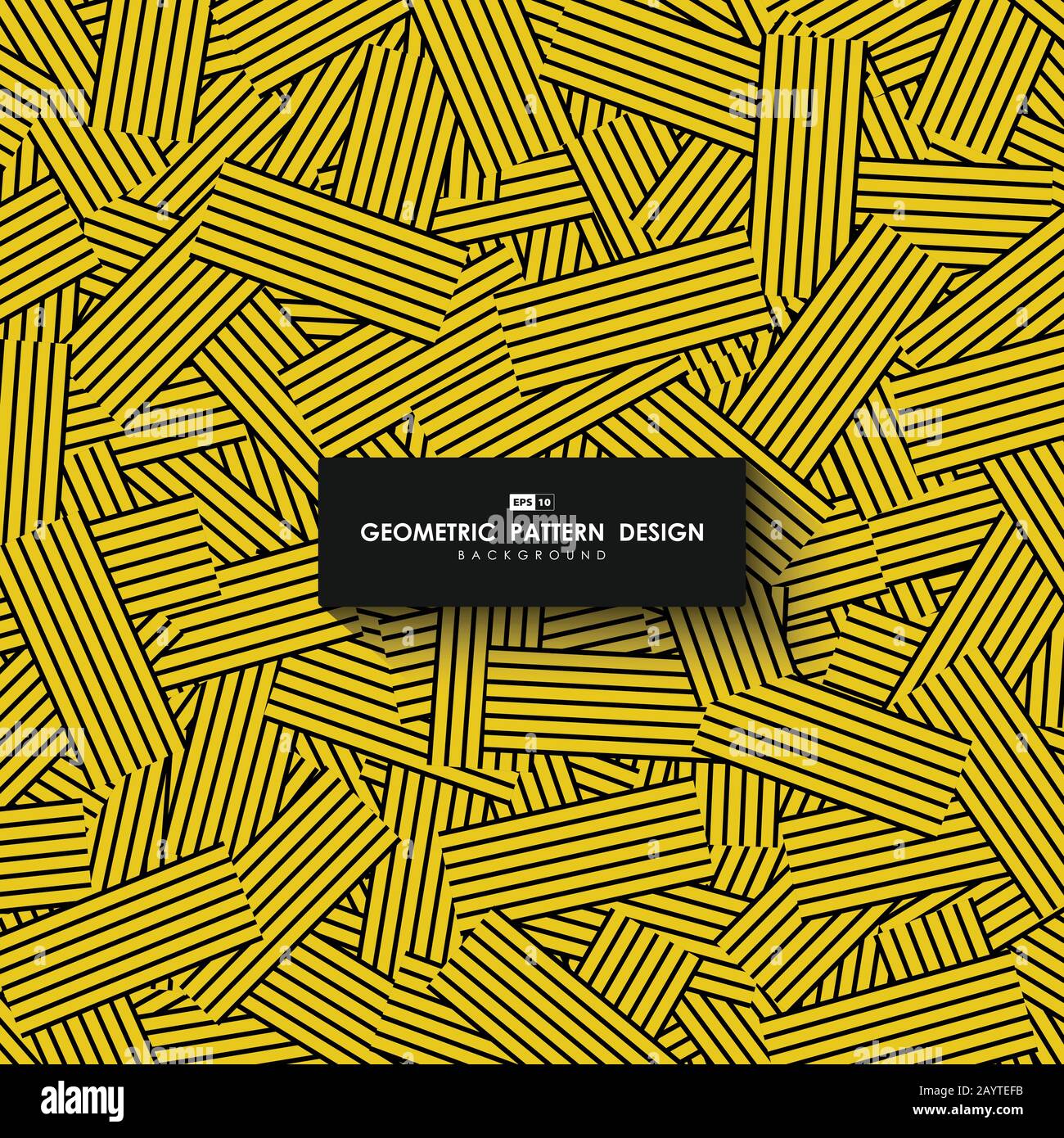 Abstract yellow line artwork of pattern line decorative background. Use ...