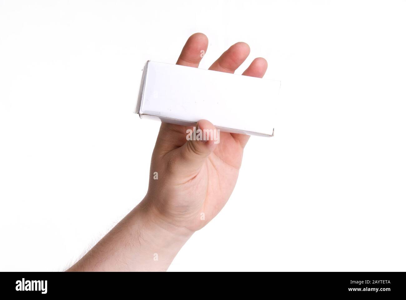 Hand in box not looking Cut Out Stock Images & Pictures - Alamy