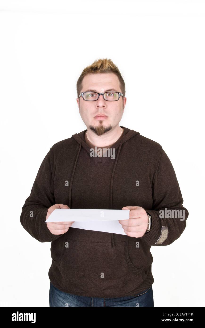 Boss reading a document hi-res stock photography and images - Alamy