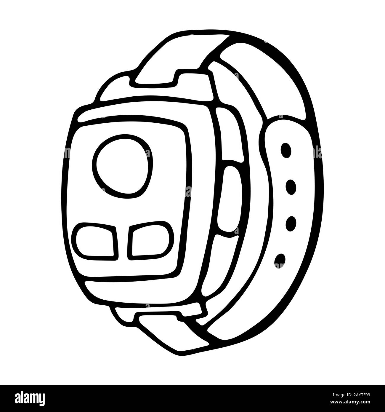 Cartoon smart watch wearable technology hi-res stock photography and ...