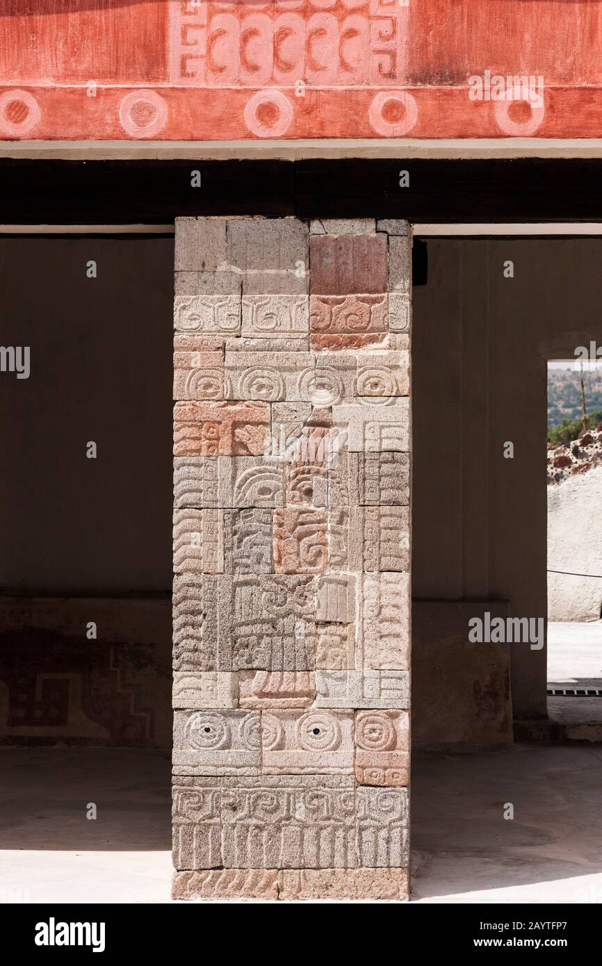Palace of Quetzal Papalotl, Quetzalpapálotl, Teotihuacan, suburb of ...