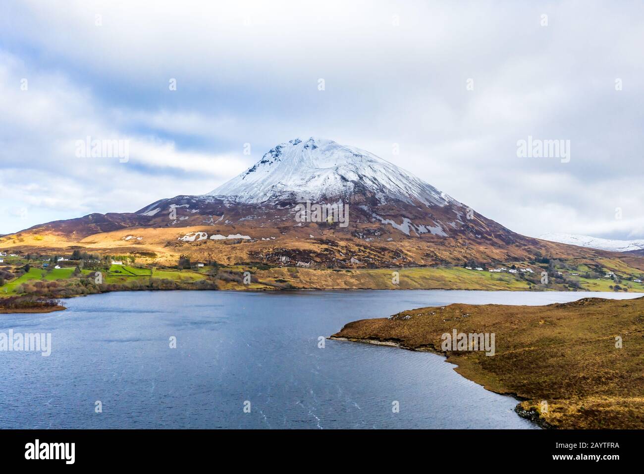Aerial view mount errigal highest hi-res stock photography and images ...