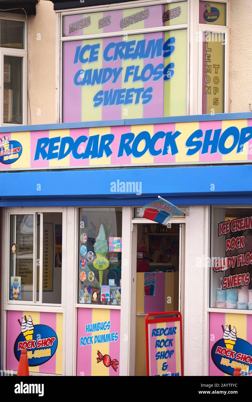 Redcar rock shop Stock Photo - Alamy