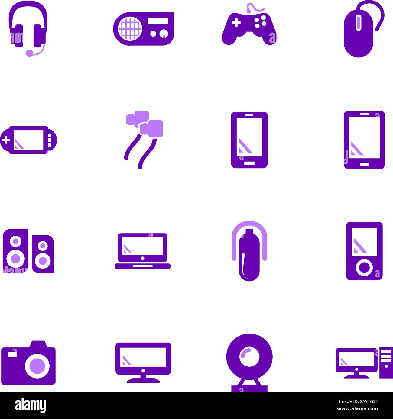 Gadget icons set Stock Vector Image & Art - Alamy