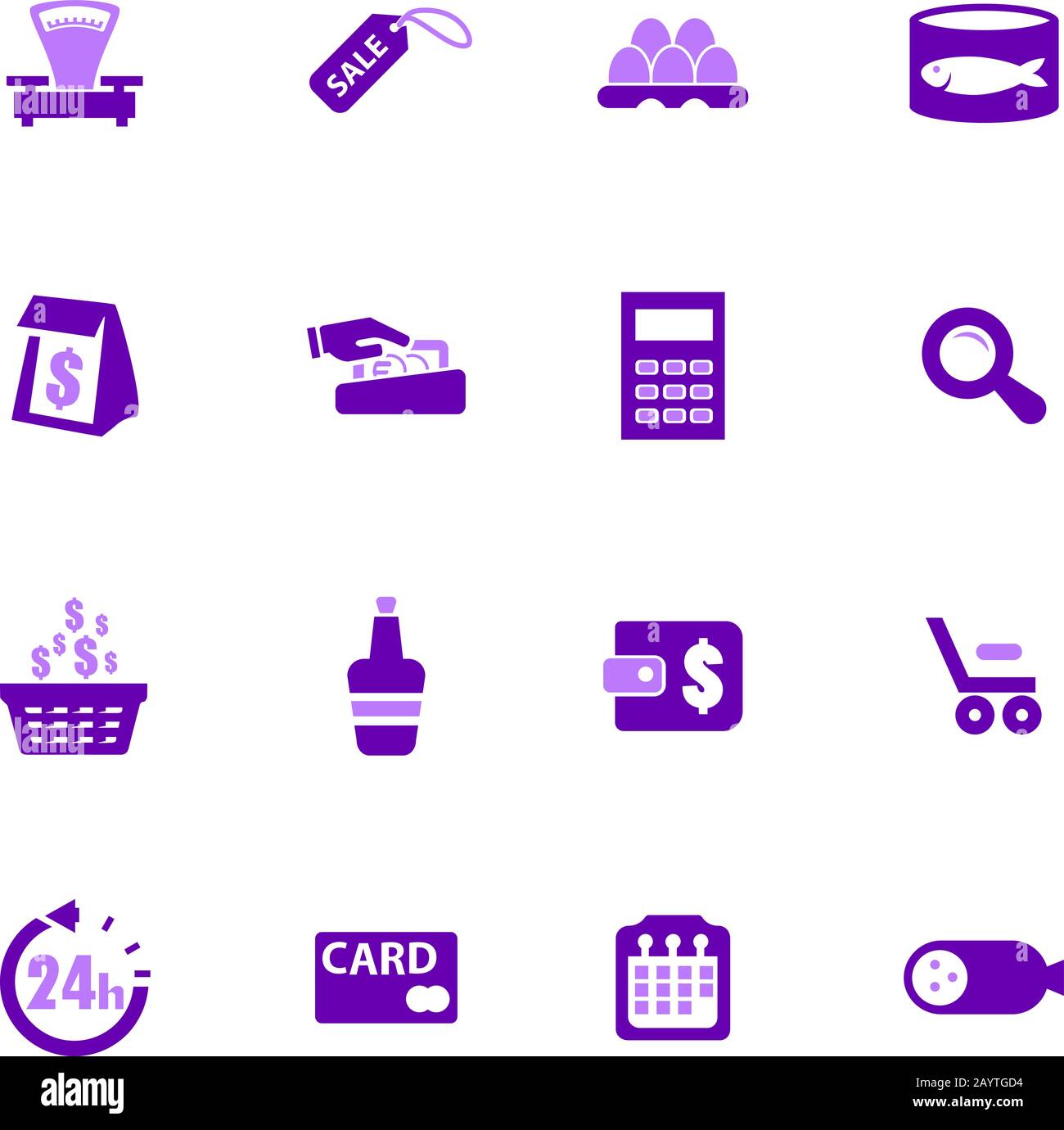 Grocery store icons set Stock Vector Image & Art - Alamy