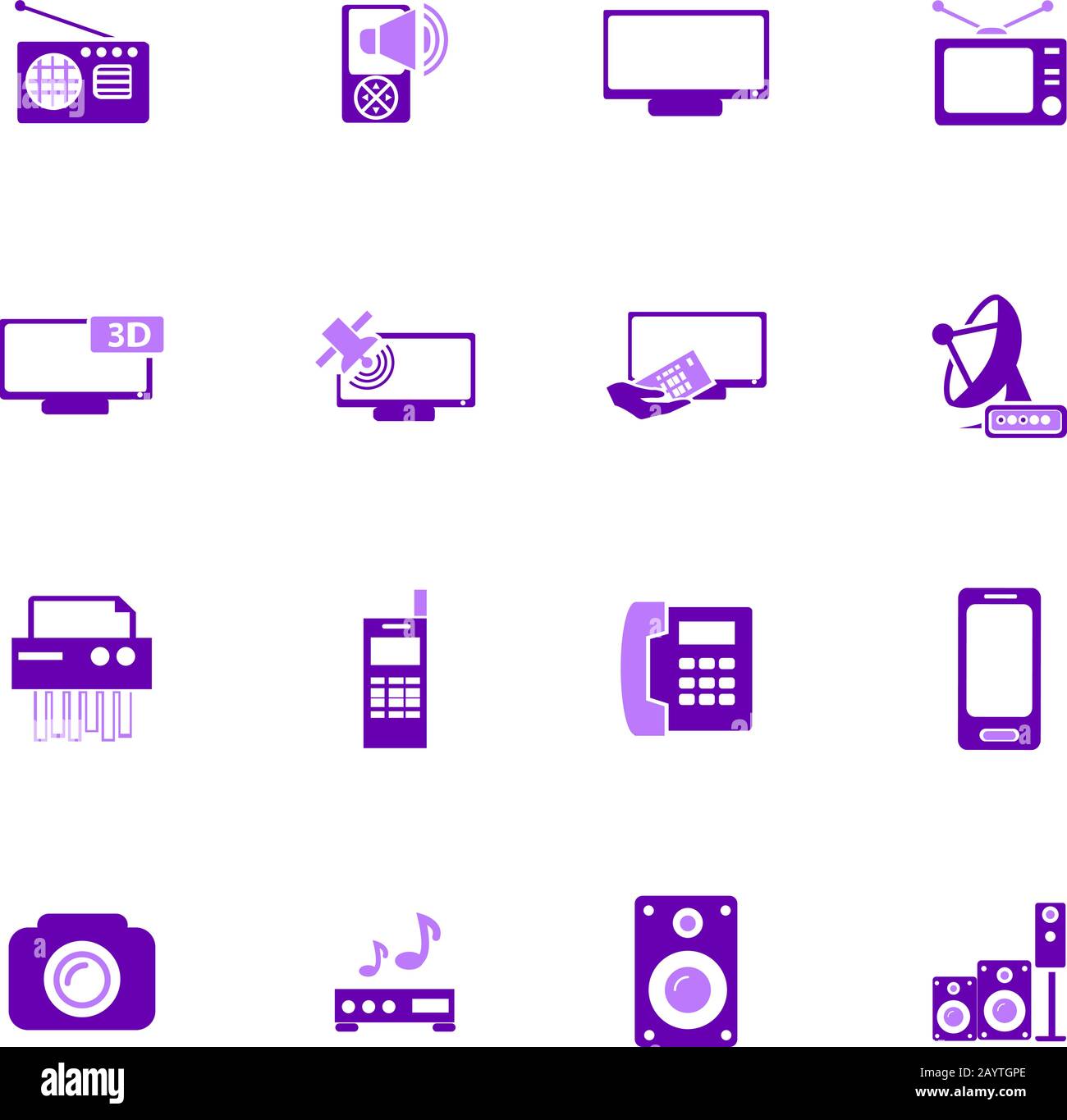 Home appliances icons set Stock Vector Image & Art - Alamy