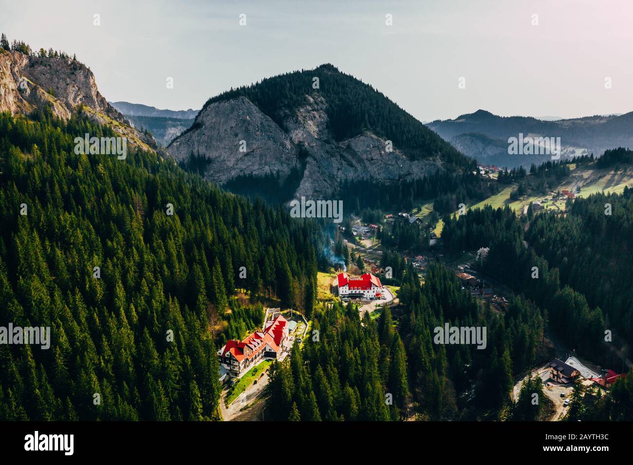 Bicaz gorge seen from a drone Stock Photo - Alamy