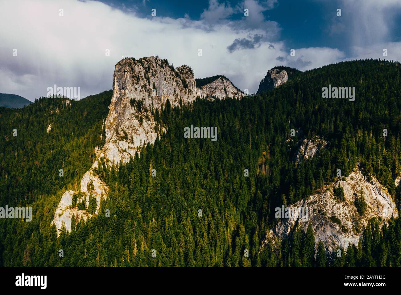 Bicaz gorge seen from a drone Stock Photo - Alamy