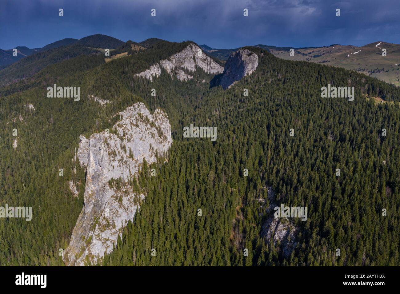 Bicaz gorge seen from a drone Stock Photo - Alamy