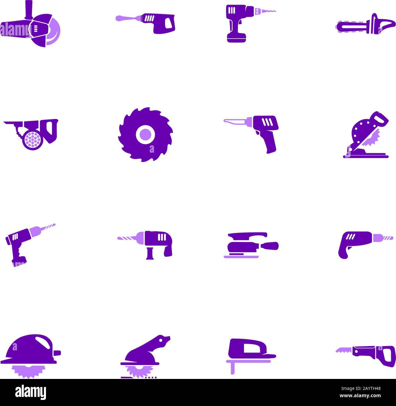 Power tools icons set Stock Vector Image & Art - Alamy