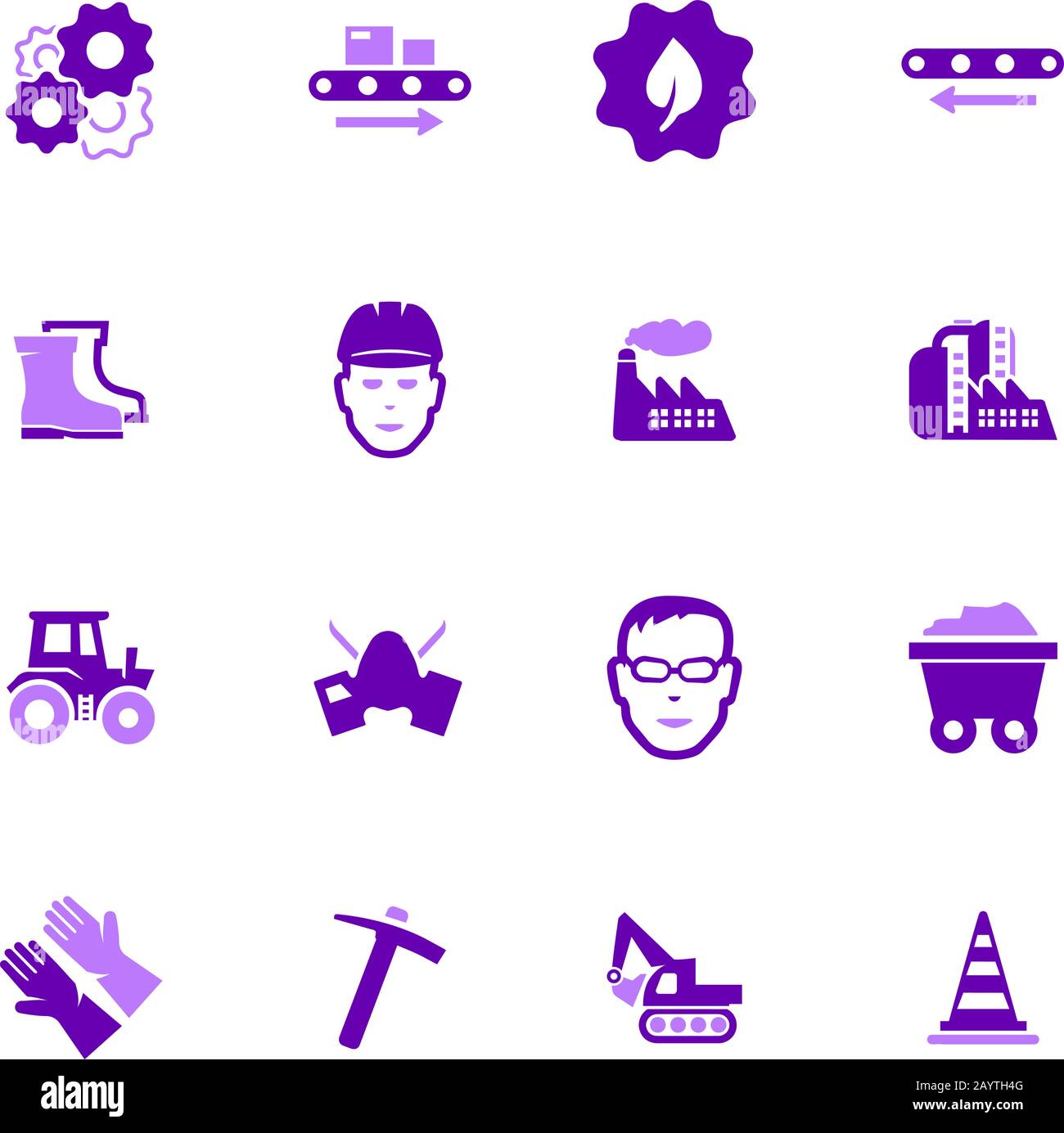 Industrial icons set Stock Vector Image & Art - Alamy