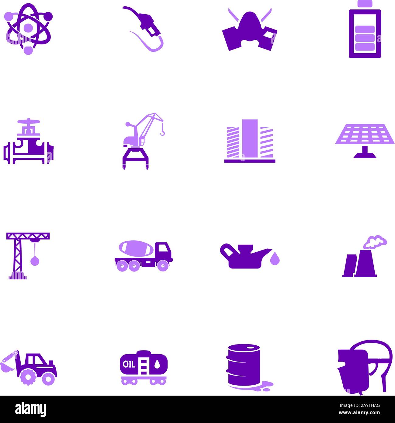 Industry icons set Stock Vector Image & Art - Alamy