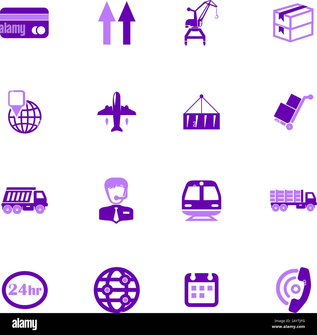 Logistic icons set Stock Vector Image & Art - Alamy