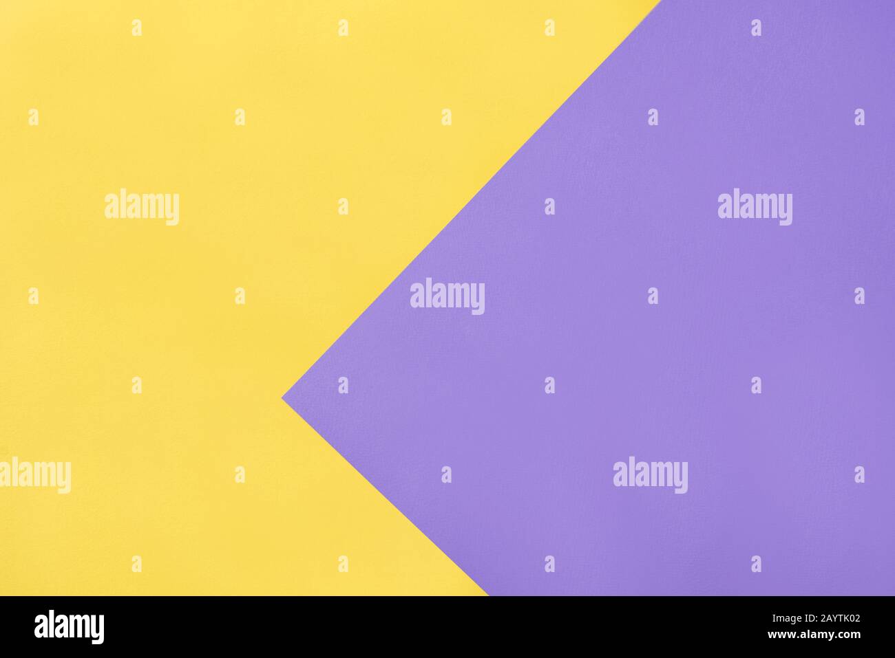 Abstract geometric background of violet and yellow sheets of watercolor ...