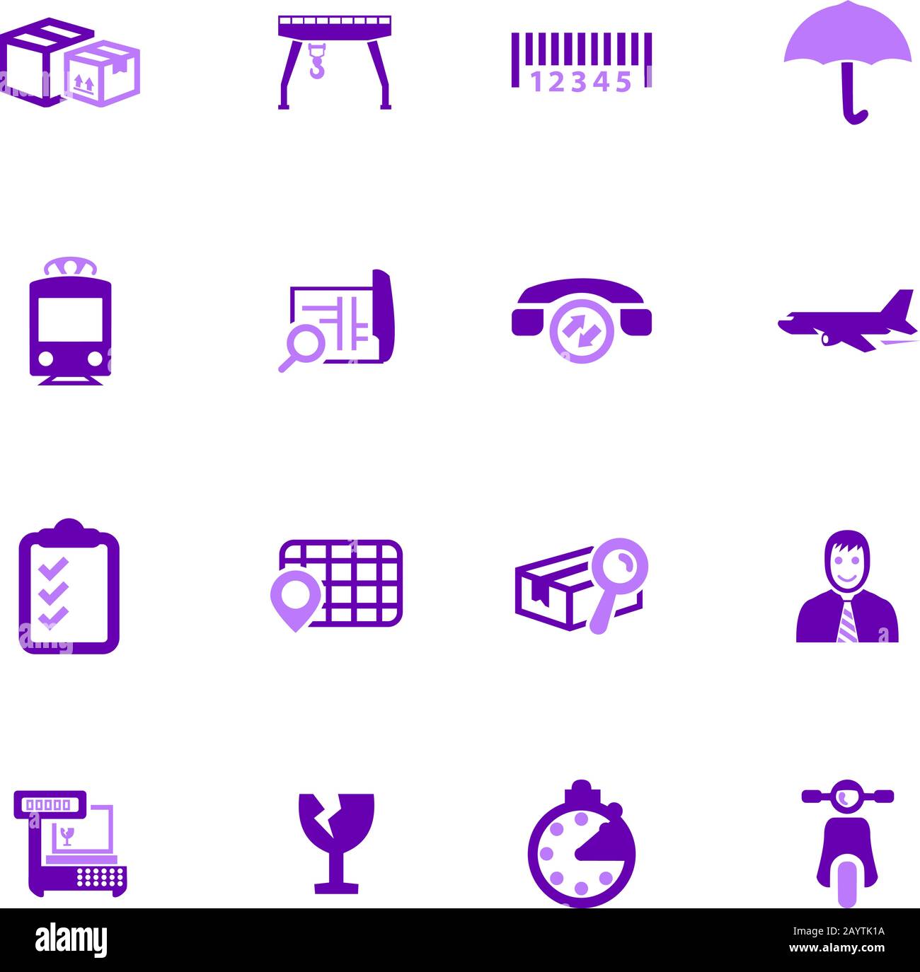 Logistic icons set Stock Vector Image & Art - Alamy