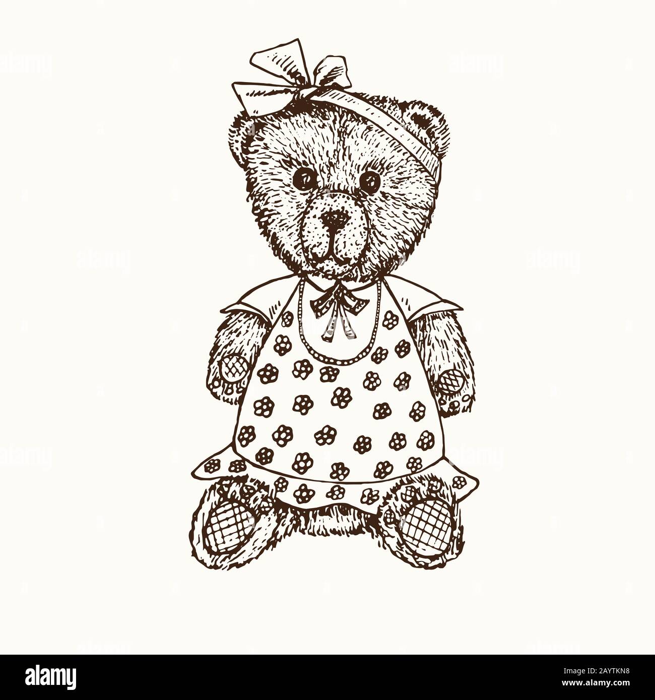 Bear Girl Drawing
