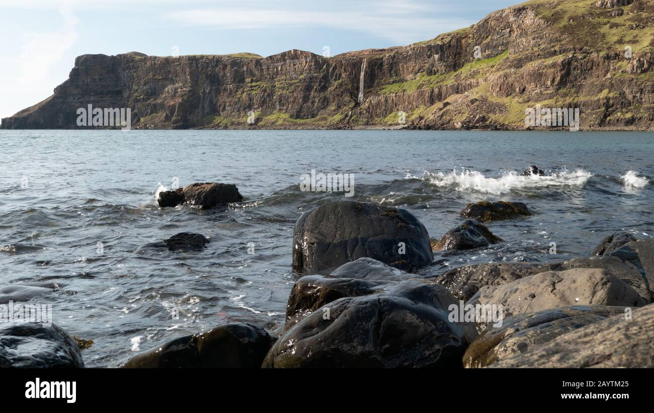 Talisker Bay landscape The Isle of Skye, Scotland, UK Stock Photo - Alamy