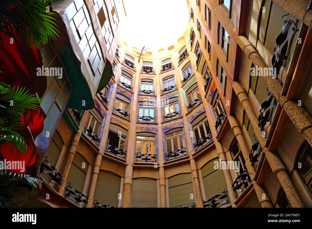 Casa Mila also known La Pedrera - house designed by Antoni Gaudi ...