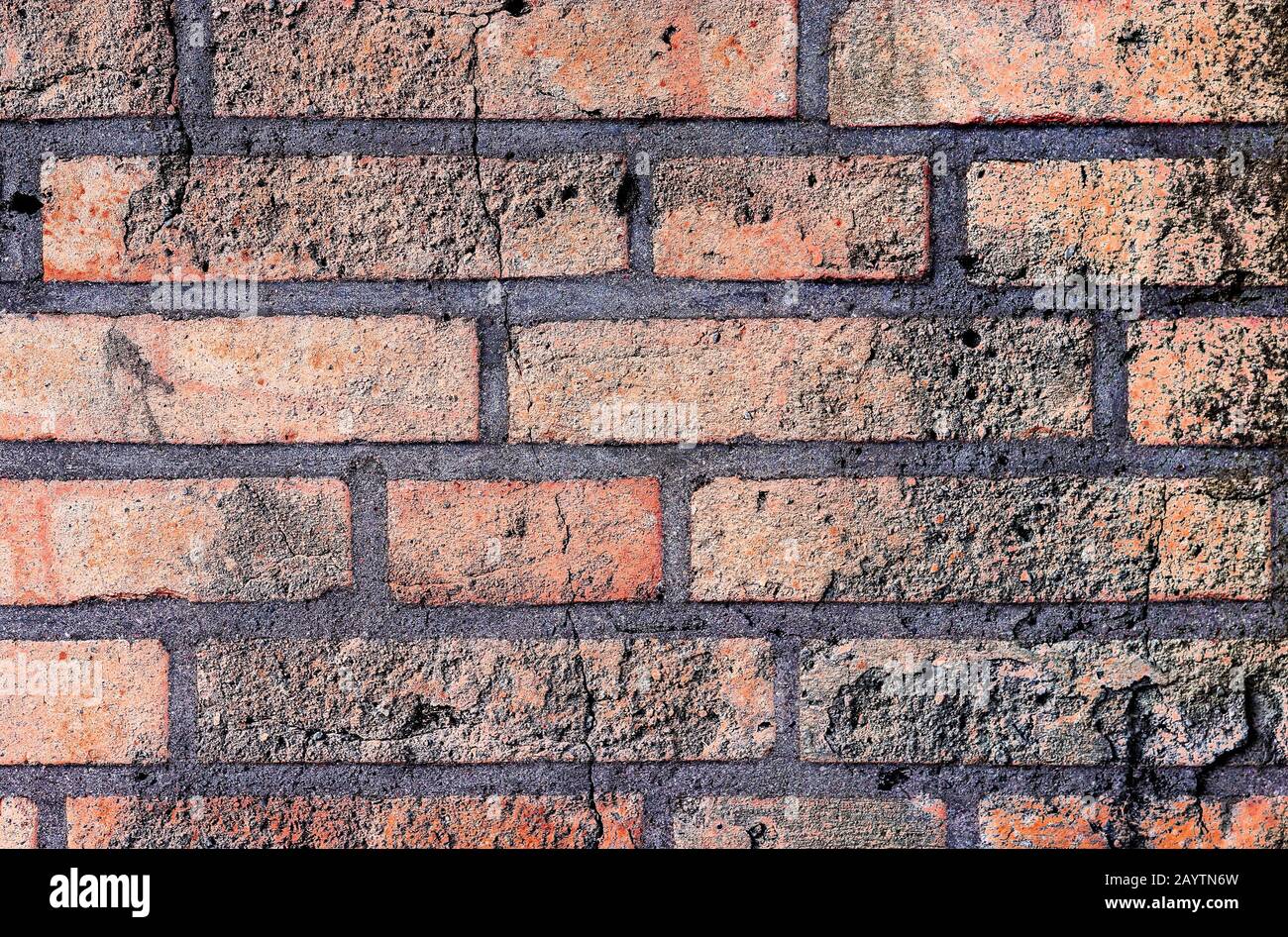Beautiful aged textures of brick walls at old building ruins Stock ...