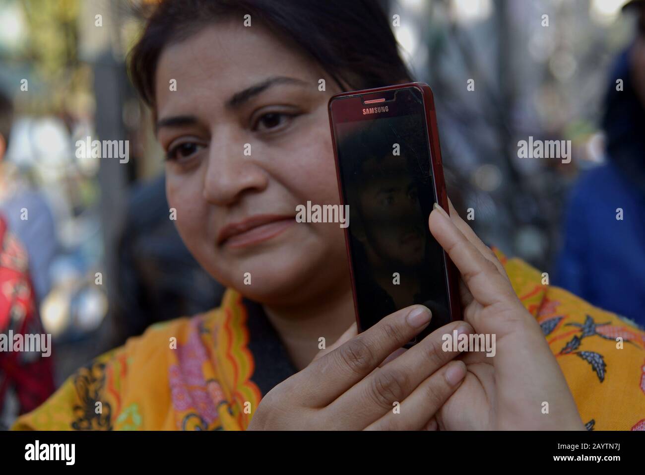 Parents and relatives of Pakistani medical students Asad Ullah, M ...