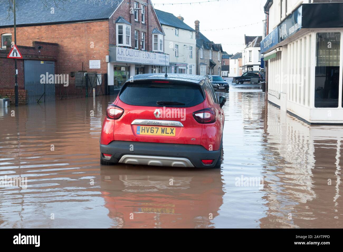 River teme in flood hi-res stock photography and images - Alamy