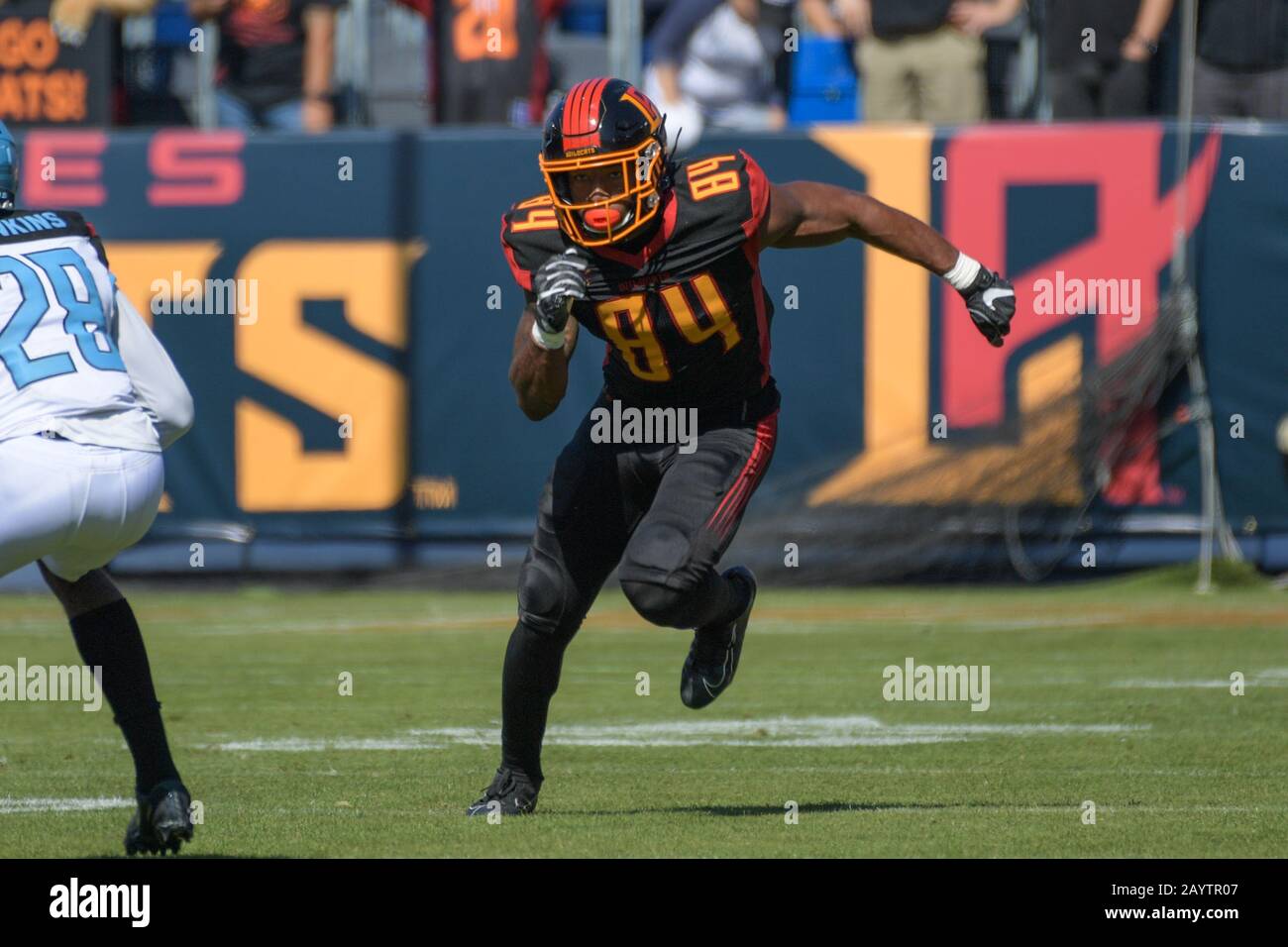 Carson, California, USA. 16th Feb 2020. LA Wildcats wide receiver ...