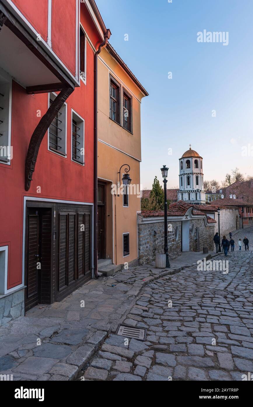 Typical architecture from old town of Plovdiv, Bulgaria ,historical ...