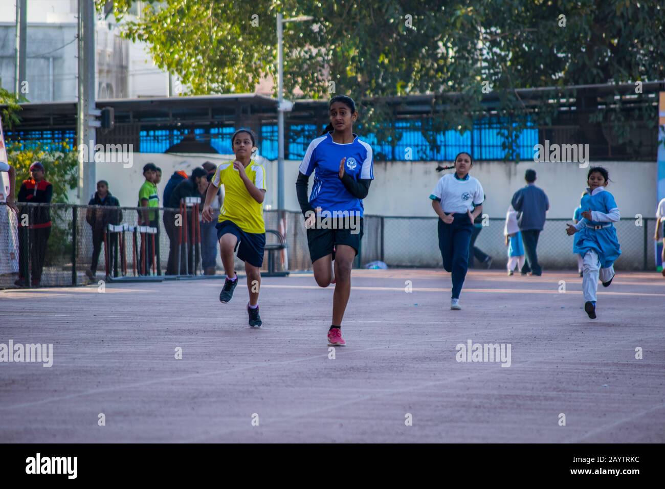 Woman athlete running 100 meter hi-res stock photography and images - Alamy