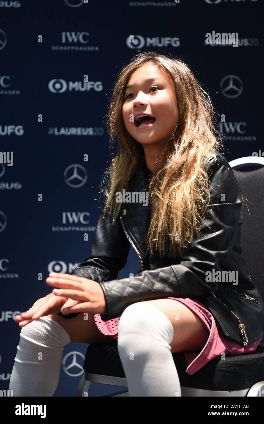 Skateboarder Sky Brown. GES / Laureus World Sports Awards 2020, Berlin ...