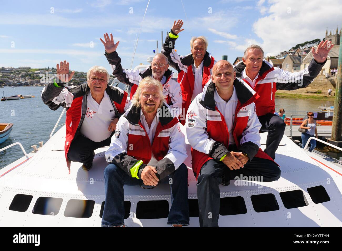 A recreation of the original Virgin Atlantic Challenger II crew photo ...