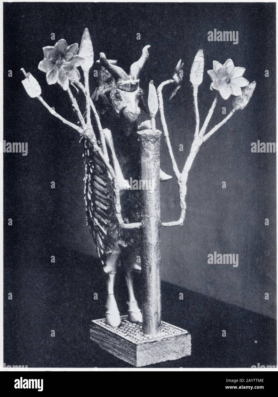 The Ram of the Goats in the Bush, one of a pair of gold, silver and ...