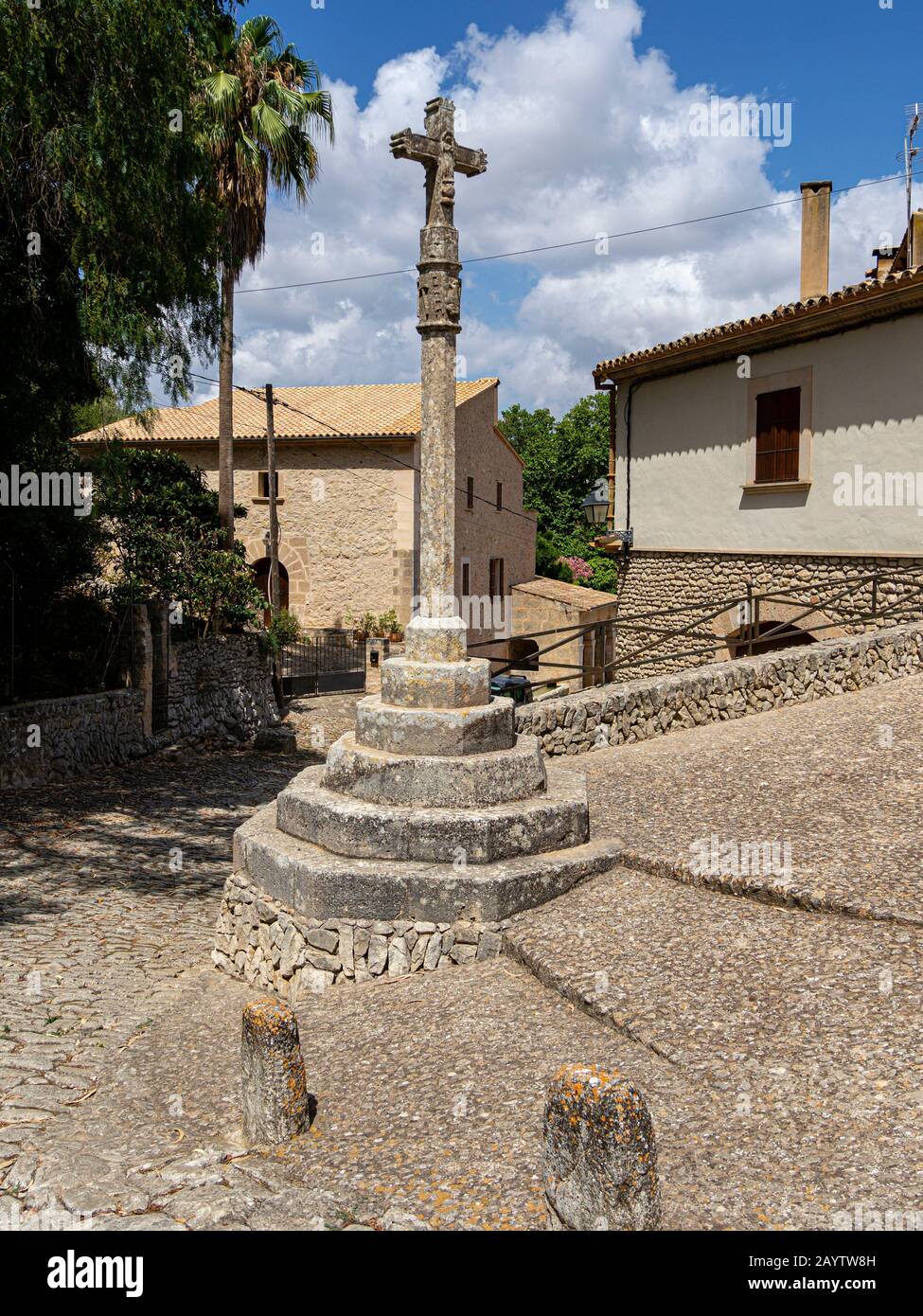 Cruz de Randa, Cruz des Coremer, siglo XVI, Algaida, Mallorca, Balearic ...