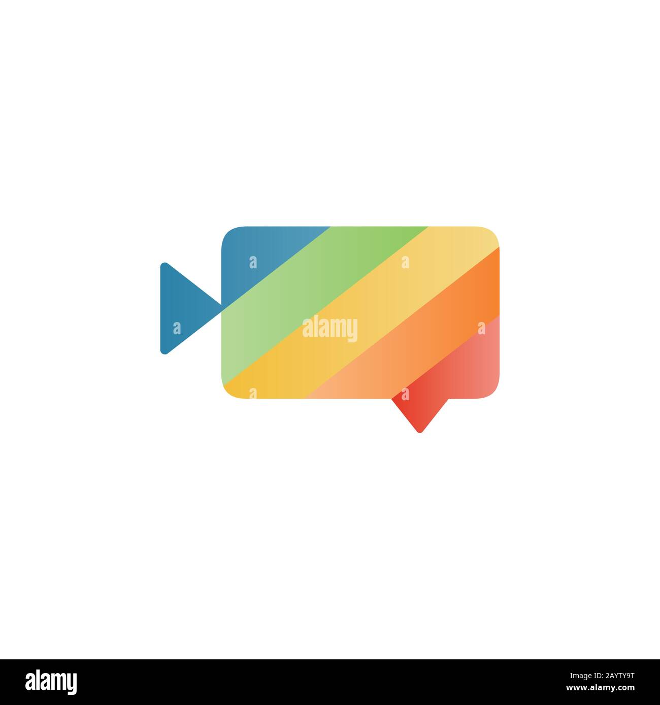 Video bubble icon Stock Vector Images - Alamy