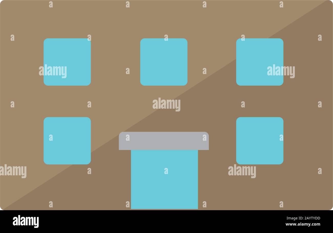 color illustration icon / company,building Stock Vector Image & Art - Alamy