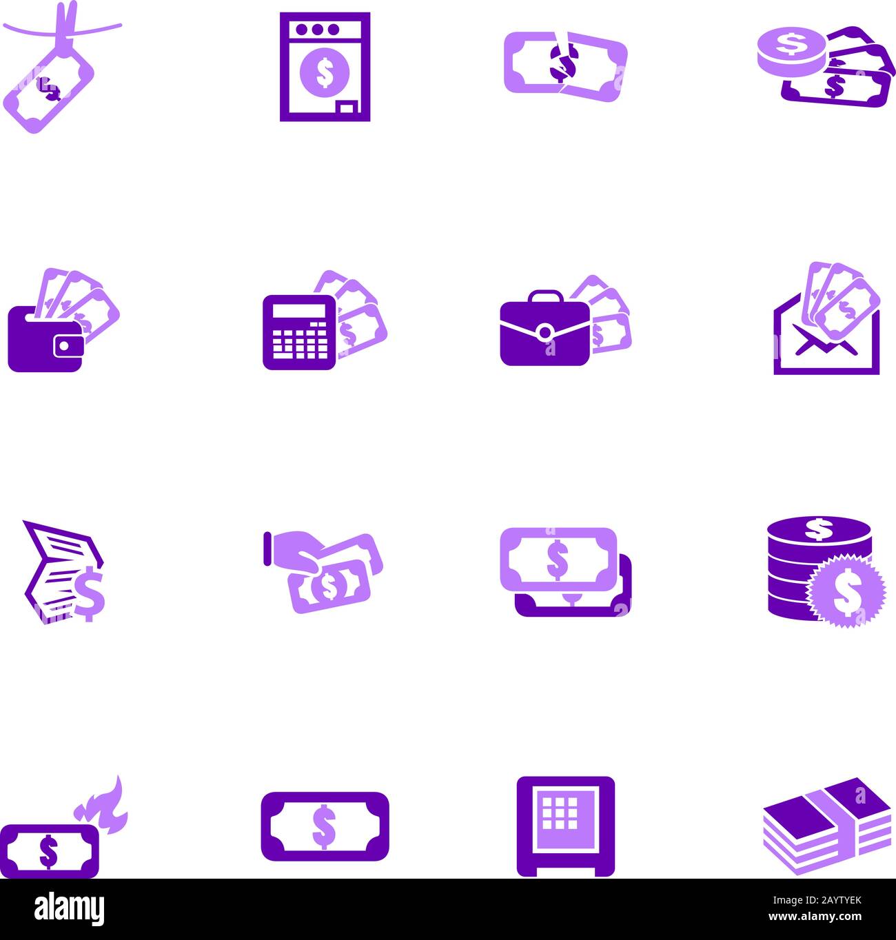 Money icon set Stock Vector Image & Art - Alamy