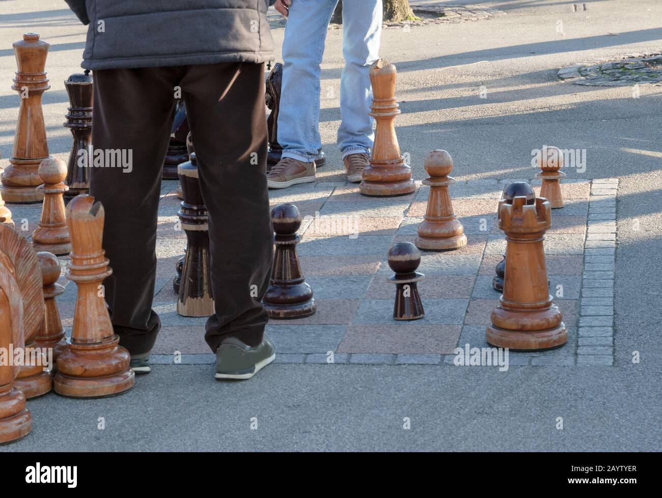 Outdoor chess in city park hi-res stock photography and images - Alamy