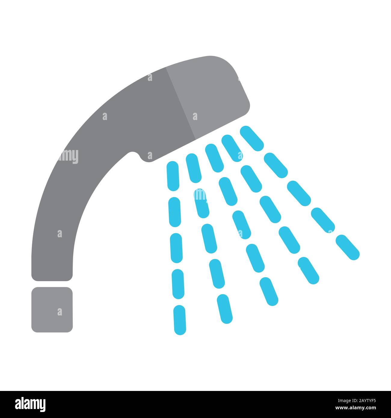 Shower head wet icon Cut Out Stock Images & Pictures - Alamy
