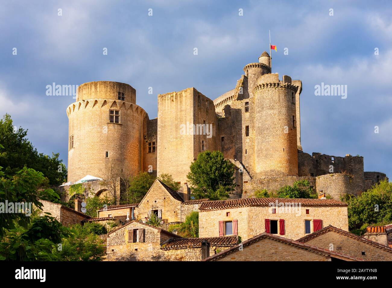 Bonaguil Castle in Lot et Garonne, France Stock Photo - Alamy