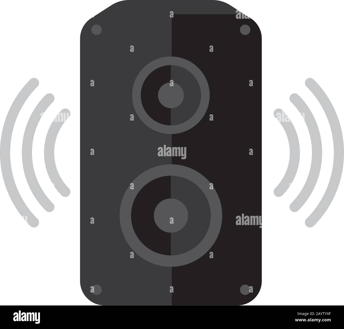 Audio speaker flat vector icon Stock Vector Image & Art - Alamy