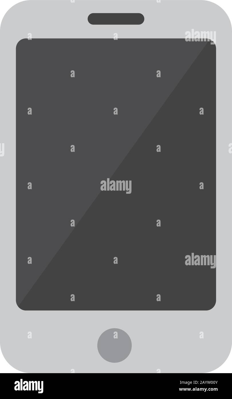 Simple line drawing mobile phone Stock Vector Images - Alamy